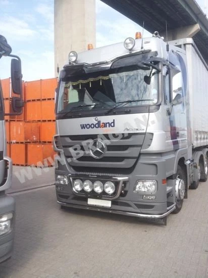 GRILL BAR FOR Mercedes Actros MP3 Stainless Steel Lamps Chrome Front ...