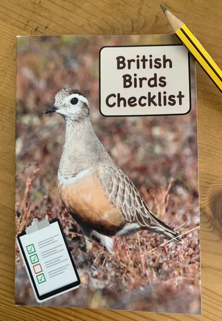 BRITISH BIRDS CHECKLIST: Birders field checklist, Species tick list ...