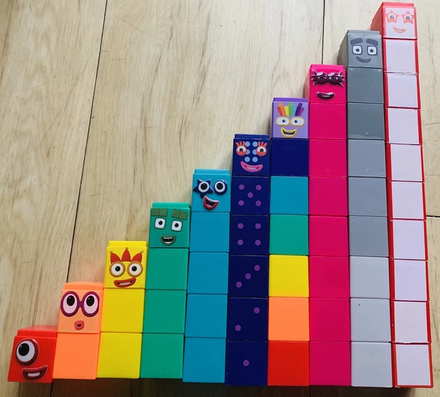 NUMBERBLOCKS CBEEBIES BLOCKS 1-10 Boxed - Early Yrs Eyfs Ks1 Maths ...