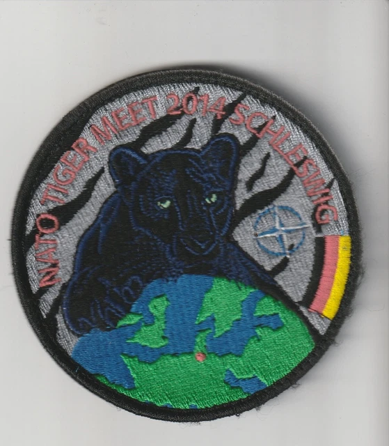 GERMAN AIR FORCE Luftwaffe NTM Nato Tiger Meet 2014 Schleswig patch £5. ...
