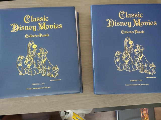 CLASSIC DISNEY MOVIES Collector Panels 2 Vol Set-26 Movie Set-10 Stamps ...