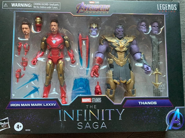 MARVEL LEGENDS, INFINITY Saga, Avengers Endgame, Iron Man & Thanos 2 ...