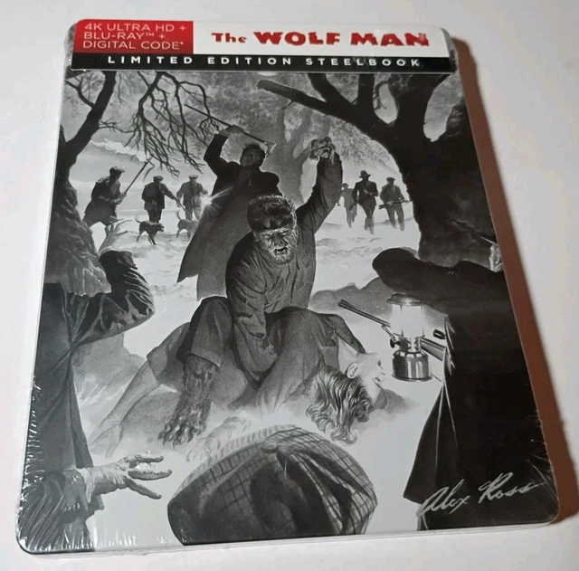 THE WOLF MAN-1941 (Alex Ross Cover 4K Ultra-Blu-Ray-Digital Steelbook ...