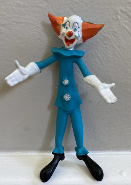 LAKESIDE FLEX 1960'S BENDY BENDABLE RUBBER BOZO THE CLOWN FIGURE 6 ...