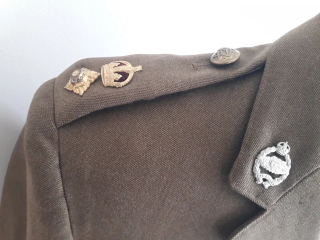 BRITISH ARMY ROYAL tank regiment jacket Lt Colonel WW2 WW1 DSO RTR MiD ...