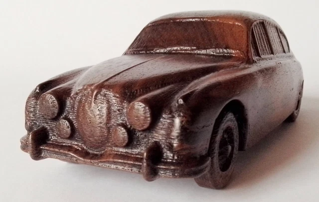 JAGUAR MK2 - 1:17 Wood Car Scale Model Automobilia Replica Oldtimer ...