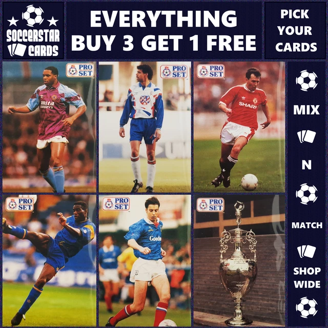 PRO SET ENGLISH Football League 1991-92 Part 2 II - Premier Trading ...