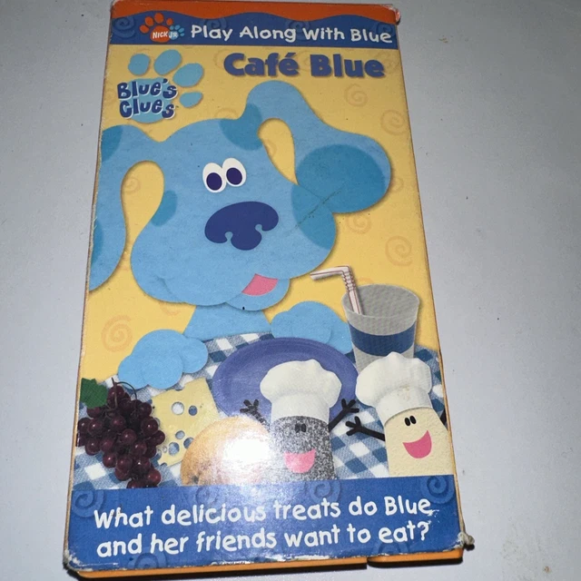 Blues Clues Cafe Blue Vhs 2001 Nickelodeon Math Restaurant Vocabulary