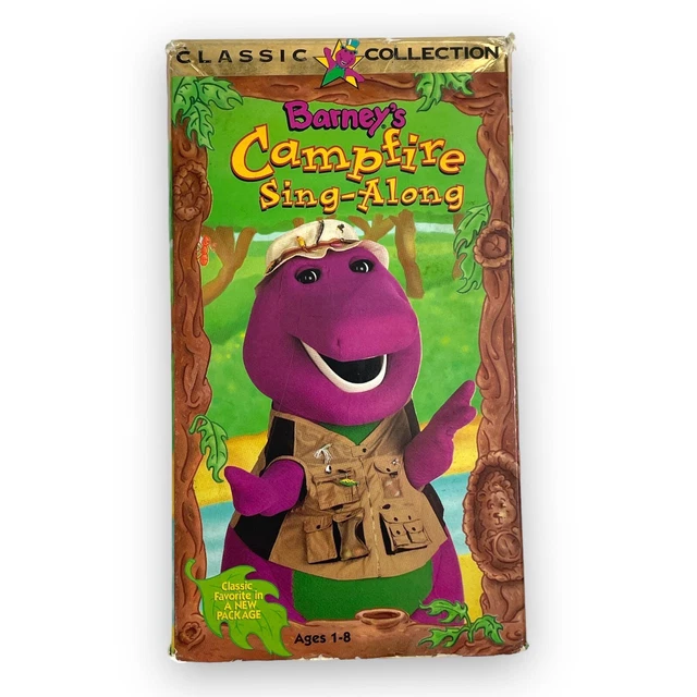 BARNEY: BARNEY'S CAMPFIRE Sing-Along VHS Classic Collection EUR 13,04 ...