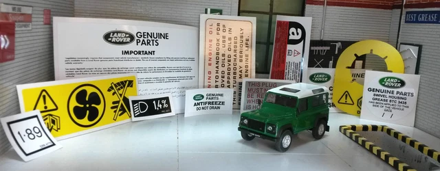 LAND ROVER 90 110 300TDi Decal Sticker Label Under Bonnet Engine Set £ ...