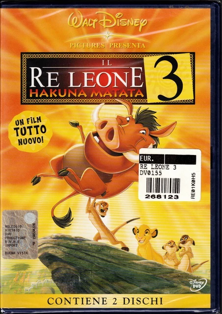 IL RE LEONE 3 HAKUNA MATATA OLOGRAMMA TONDO Dvd ^^^ SIGILLATO ^^^ 1° Ed ...