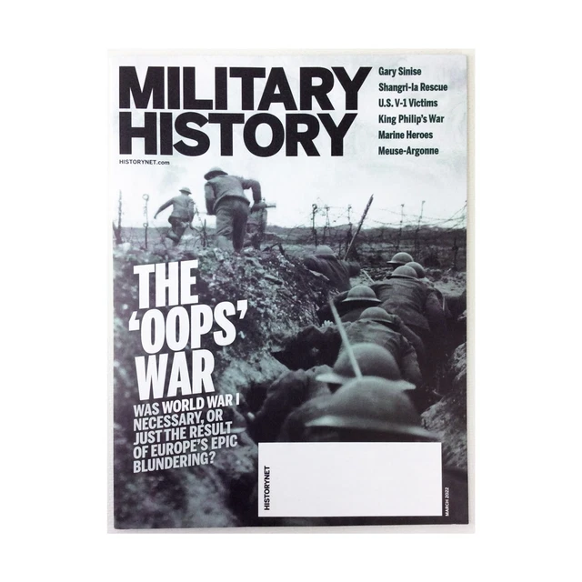 HISTORYNET MAGAZINE Vol. 38, #6 "The Oops War, Gary Sinise, Shangri-la Mag EX £5.54 - PicClick UK