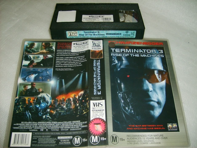 TERMINATOR 3: RISE OF THE MACHINES - Rare 2003 SCHWARZENEGGER VHS Cult ...