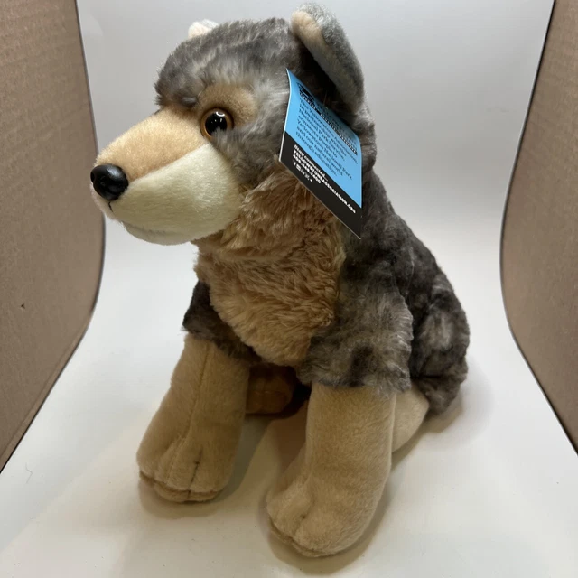 WILD REPUBLIC GRAY Timber Wolf Dog Plush Realistic Stuffed Animal Toy ...