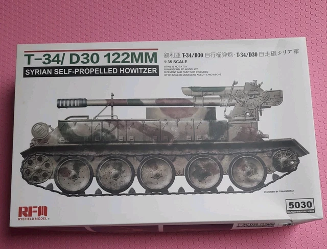 RFM5030 RYE FIELD MODEL T-34/D30 122mm Syrian Self-Propelled Howitzer 1 ...