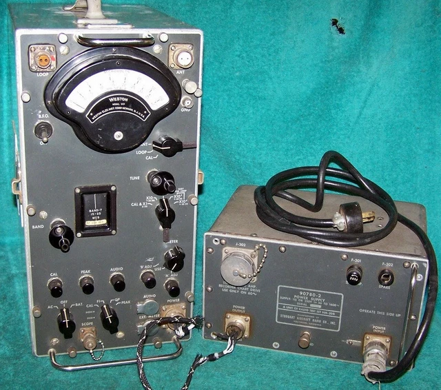AN/PRM-1 RADIO TEST Set / RECEIVER with Power Supply in Exc Cond ...