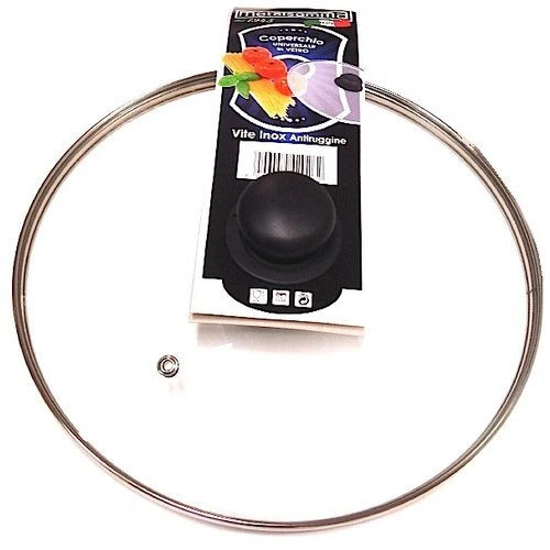 METALSOMMA COPERCHIO PENTOLA Vetro (18cm) Trasparente e Cromo 420 18 ...