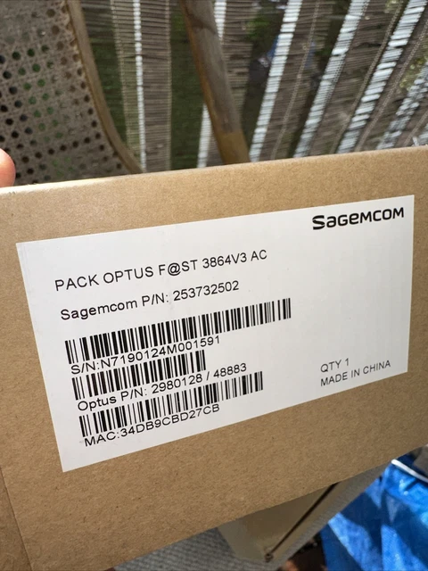 OPTUS SAGEMCOM F@ST 3864V3 NBN Modem Router Internet WiFi AC 2.4G 5G ...