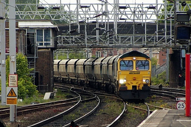 B83P 6X4 GLOSSY Photo Freightliner Class 66 66555 @ Stafford £1.00 ...