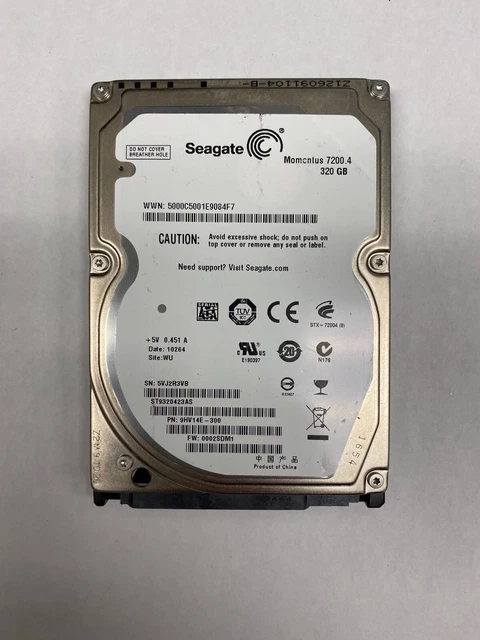 SEAGATE ST9320423AS 320 GB disco rigido Sata P/N: 9HV14E-300 F/W ...