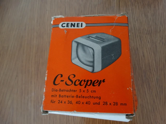 DIA-BETRACHTER CENEI C-SCOPER, 5x5cm, mit Batterie Beleuchtung ...