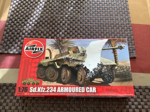 AIRFIX MODEL KIT Sd.Kfz.234 ARMOURED CAR WITH 3 CREW 1:76 SCALE BRAND ...