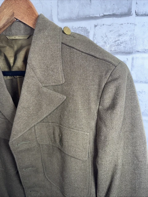 VTG WW2 US Army Class A Dress Jacket 1941 - Mens Small £45.07 - PicClick UK