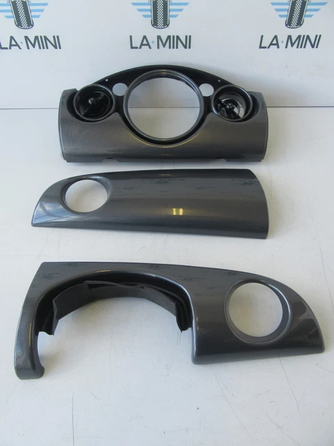 GENUINE MINI 3 Piece Dashboard Trim Kit Set (Anthracite) for R50 R53 ...