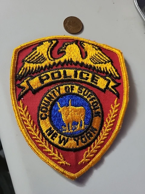 VINTAGE 🇺🇸 COUNTY of Suffolk Police New York NY Shoulder Patch USA $12. ...