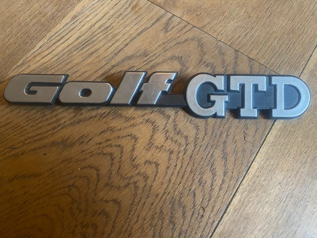 VW GOLF MK1 Mk2 Late Type Gtd Diesel Rear Golf Gtd Badge Emblem ...
