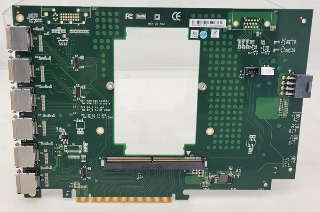 PCIE TO MXM Adapter/Riser card; MXM 3.1; 6x DP, 1x DL-DVI;8-pin power ...