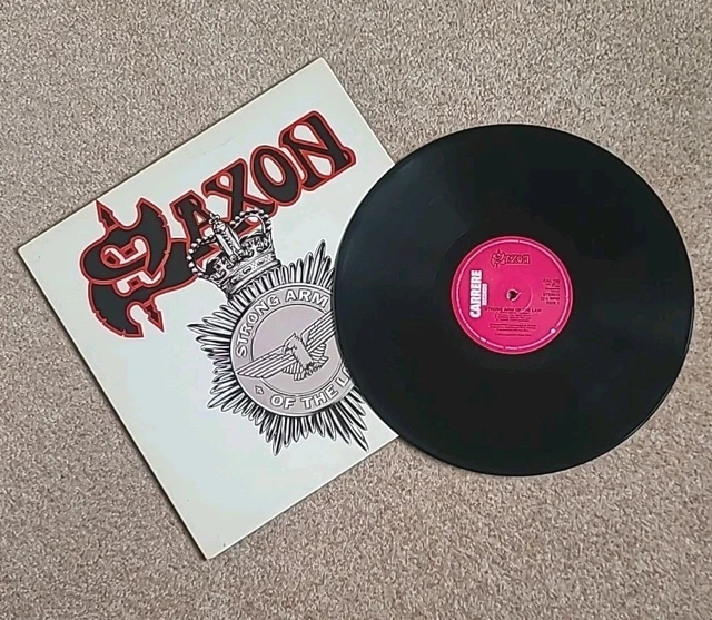 SAXON-STRONG ARM OF The Law 1980 Vinyl-Carrere Cal 120 *Vg+/Ex* £8.99 ...