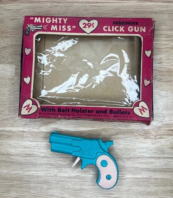 VINTAGE MIGHTY MISS Derringer Click Toy Gun Plastic With Box $17.99 ...