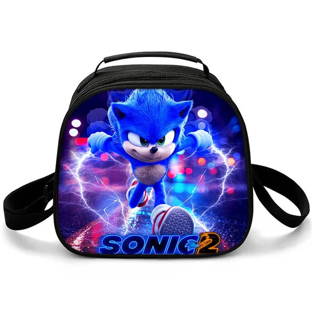 SONIC THE HEDGEHOG Lunch Box Kids Thermal Insulated Shoulder Strap ...