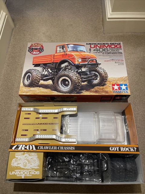 TAMIYA MERCEDES-BENZ UNIMOG CR-01 4x4 crawler Chassis NIB CR-01 58414 ...