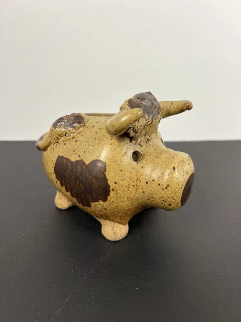 VINTAGE COOPER POTTERY Bull Terry Davies Uk Coin Bank $55.00 - PicClick CA