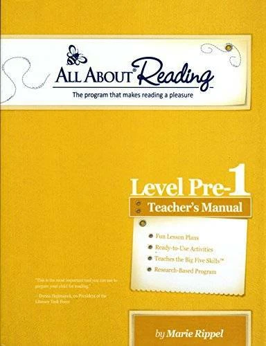 ALL ABOUT READING Level Pre-reading (aka Pre-1) Teachers Manual (All ...