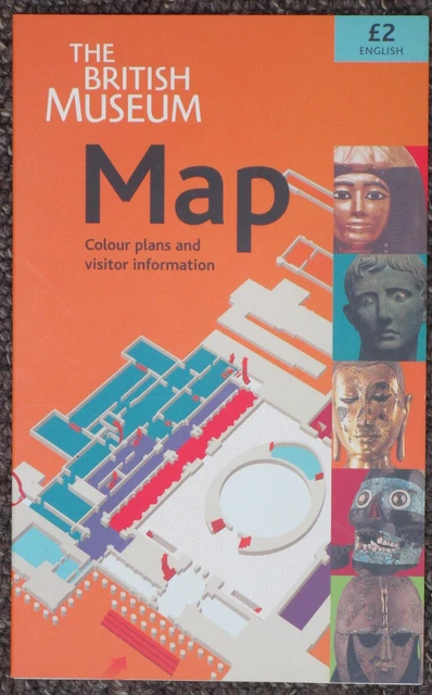 VINTAGE BRITISH MUSEUM Map and visitor information brochure (2002) £2. ...