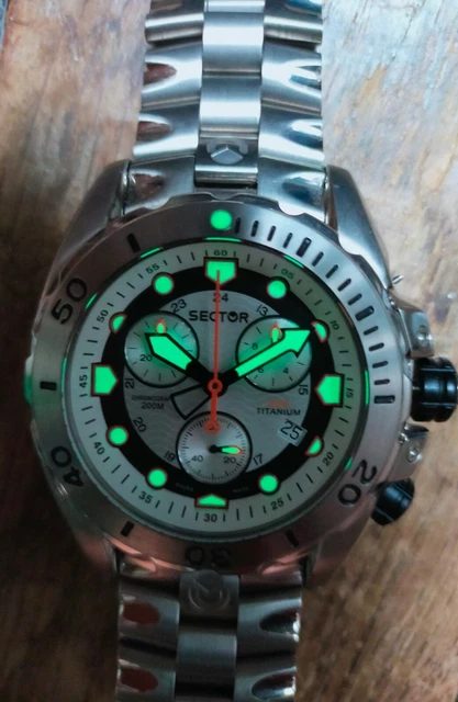MONTRE CHRONOGRAPHE SECTOR 600 Titanium Verre Saphir EUR 480,00 ...