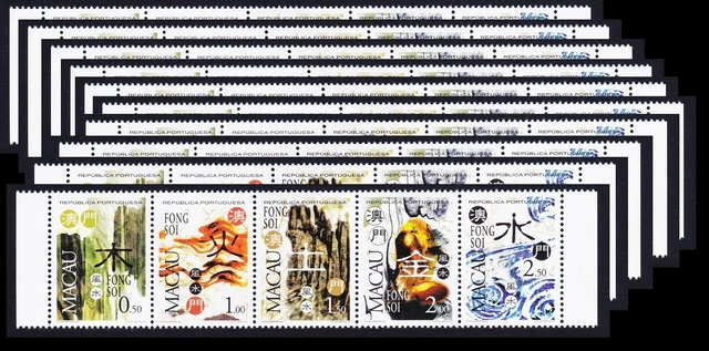 MACAO MACAU FENG Shui The Five Elements 10 strips WHOLESALE 1997 MNH ...