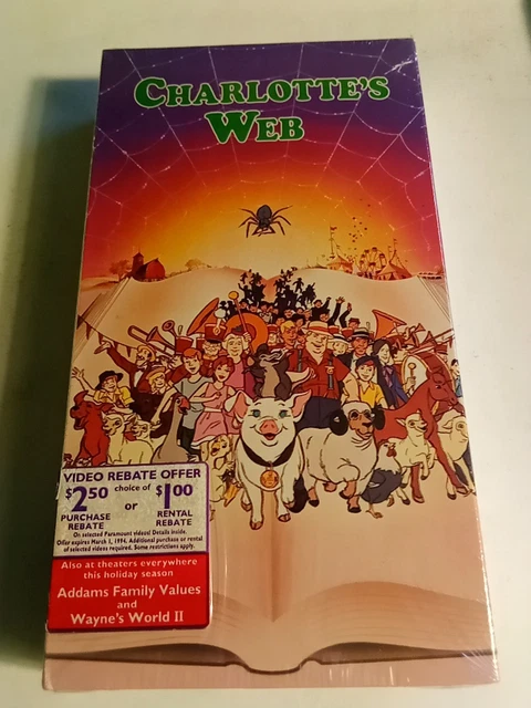CHARLOTTES WEB- VHS Movie, Brand New 1993, Original Release 1972 £12.87 ...