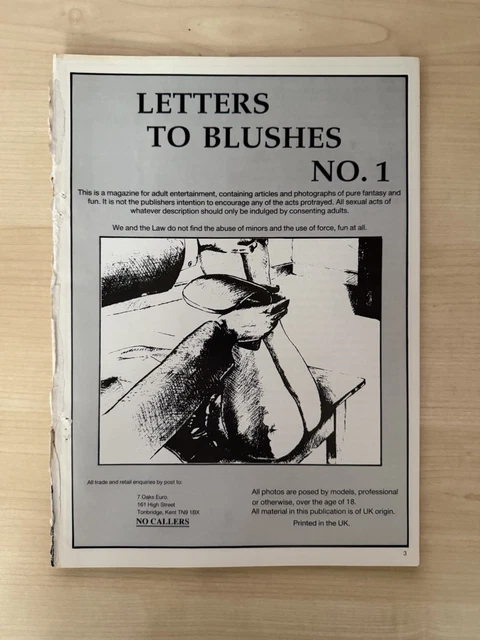 VINTAGE LETTERS TO Blshes No. 1 Magazine £6.52 - PicClick UK
