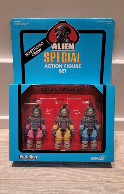 SUPER7 REACTION ALIEN Special Action Figure Set Nostromo Crew *New ...