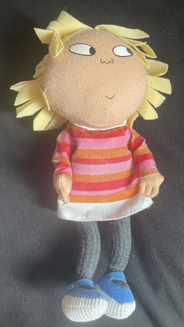 Charlie And Lola Plush Soft Toy Doll Lola 9” Posable 2005 Cbeebies