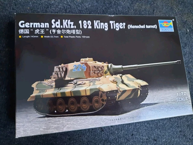 TRUMPETER 07201 GERMAN SdKfz 182 King Tiger Neu OVP, EUR 15,00 ...