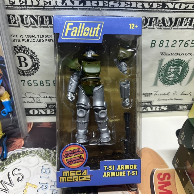 BETHESDA FALLOUT MEGA Merge T-51 Power Armor #03 4" Figure New In Box ...