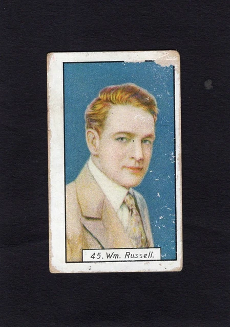 THOMAS BEAR AND Sons Film Star Card No.45 Wm. Russell £0.99 - PicClick UK