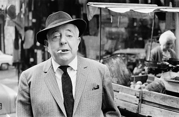 FRENCH POET JACQUES Prevert walking down the streets of Paris 1960 OLD ...