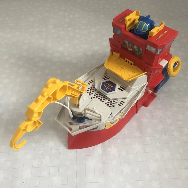 TRANSFORMERS RESCUE BOTS Boat High Tide Rig Ship Hightide Playskool ...