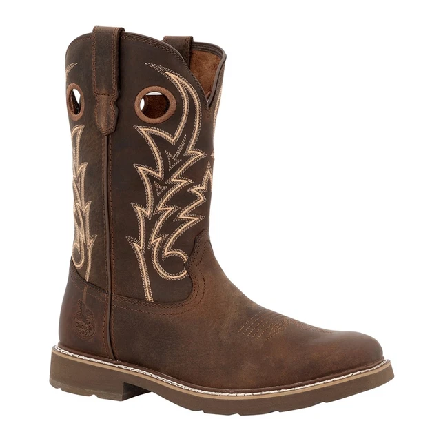 GEORGIA BOOTS CORE 37 Western 11 Inch Electrical Soft Toe Work Mens ...